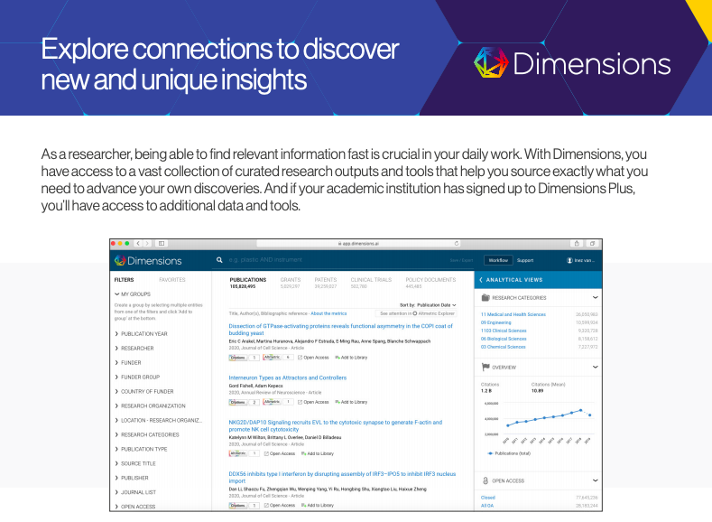 Introduction for Researchers | Dimensions