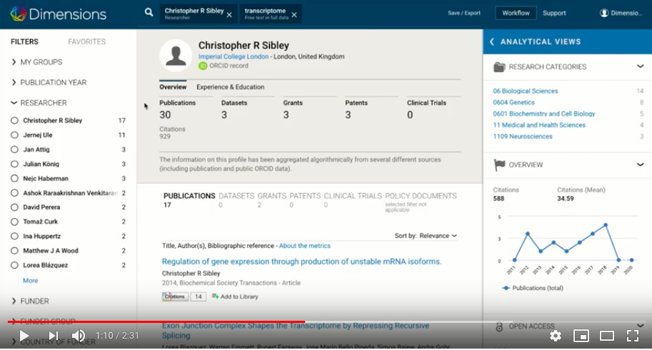 How to find a researcher in Dimensions | Dimensions