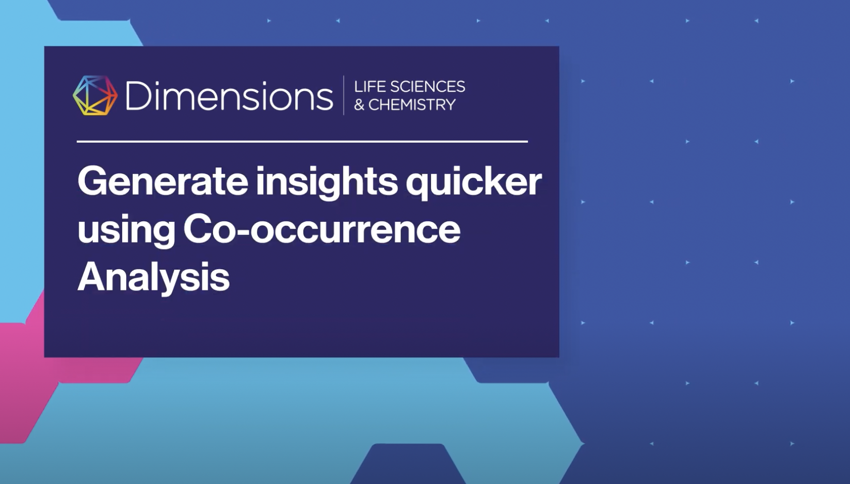 Generate insights quicker using Co-occurrence Analysis | Dimensions