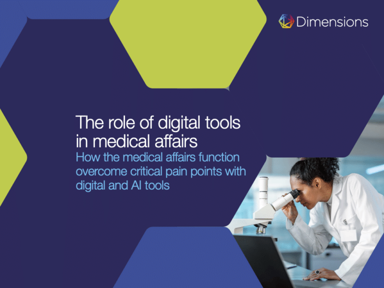 White Paper: The role of digital tools in medical affairs | Dimensions